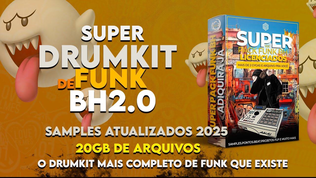 DRUM KIT FUNK BH 2.0 SUPER-PACK FUNK BH - 15 PROJETOS FLP EDITAVEL PARA ...