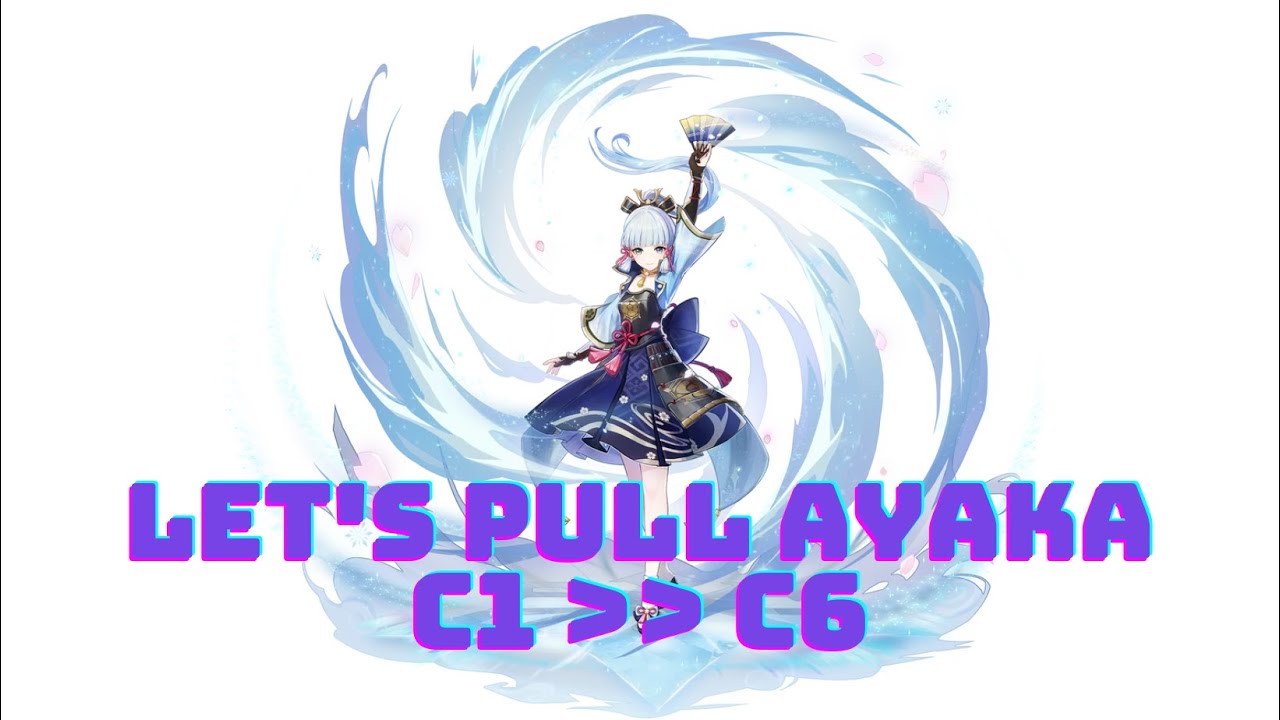 Genshin Impact - Spend all my Primogems to get my C1 Ayaka to C6 and Her BIS weapon. - YouTube