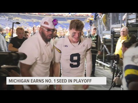 Michigan earns No. 1 seed in College Football Playoff - YouTube