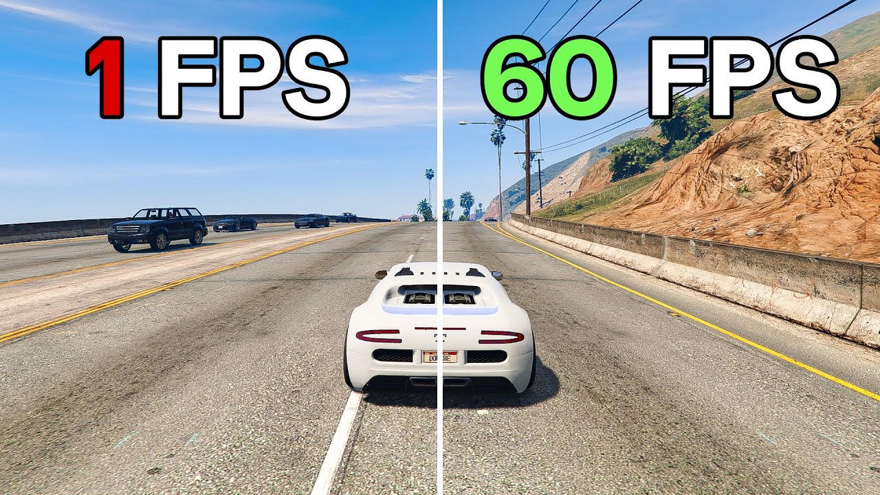 GTA 5 | 1 FPS vs 10 FPS vs 15 FPS vs 30 FPS vs 45 FPS vs 60 FPS - YouTube