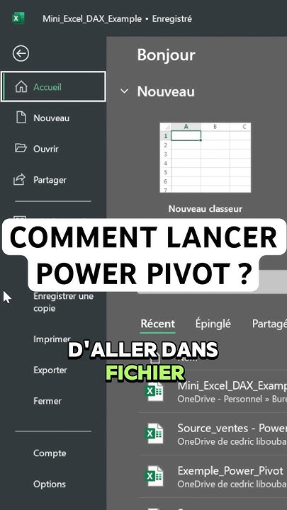 Power Pivot, c’est un outil caché dans Excel qui te permet de manipuler de gros volumes de ...