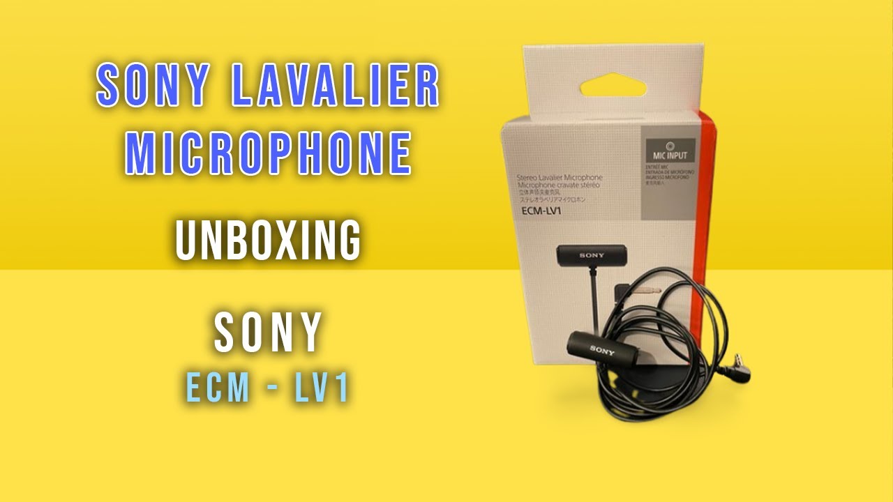 Sony ECM-LV1 Lavalier Microphone - Unboxing - YouTube
