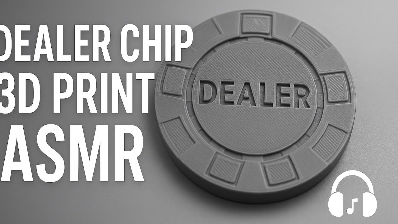 3D Printer ASMR – Dealer Chip Print (No Talking) - YouTube