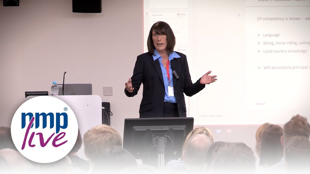 Jacquie Davis - The World's Top Female Bodyguard - speaking about risk ...