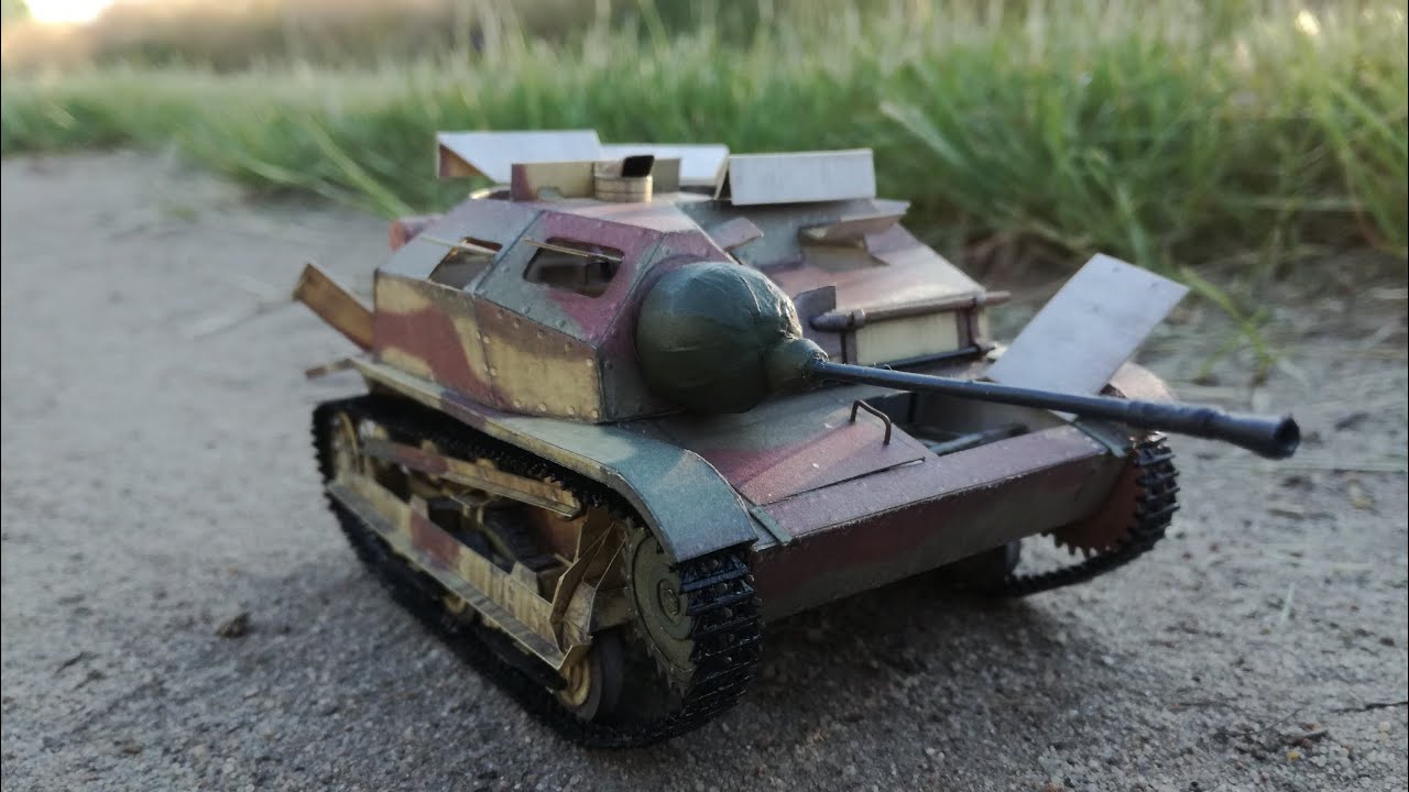 Kartonowy model - Tankietka TKS - 1/25 - GPM [Paper model] - YouTube