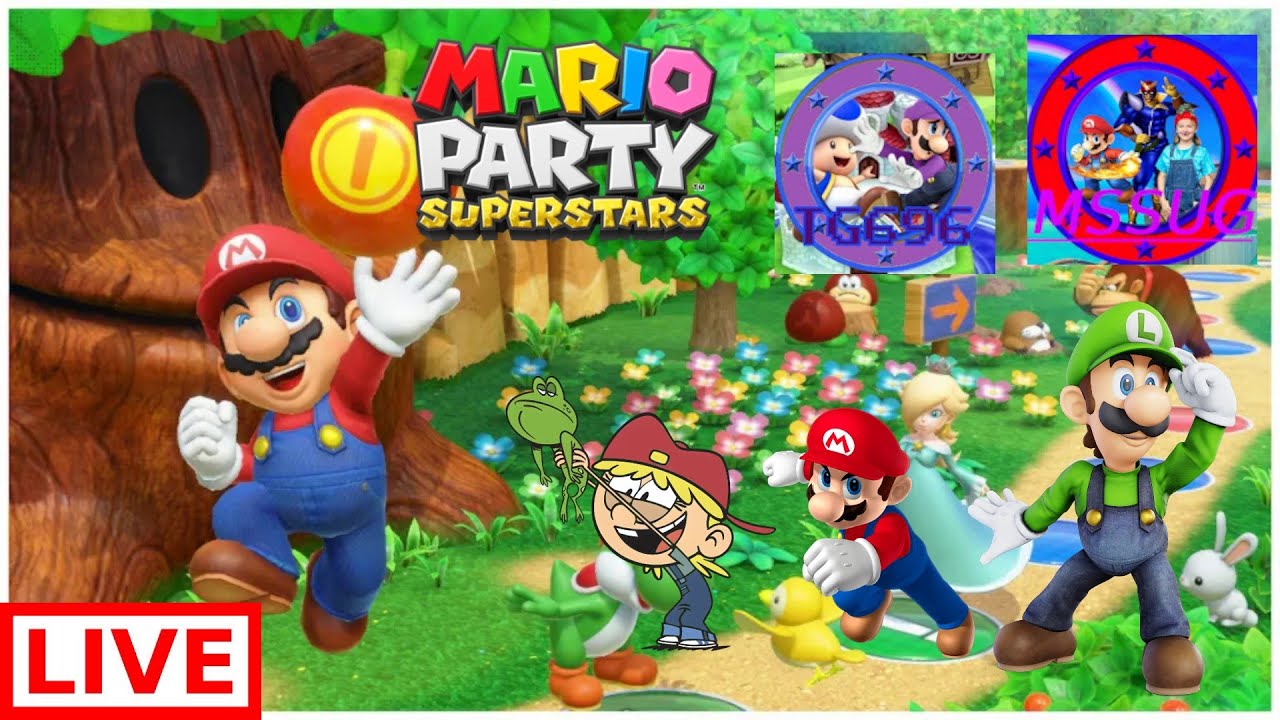 Mario Party Superstars Online Matches Live Stream #25 3 Player Collab ...