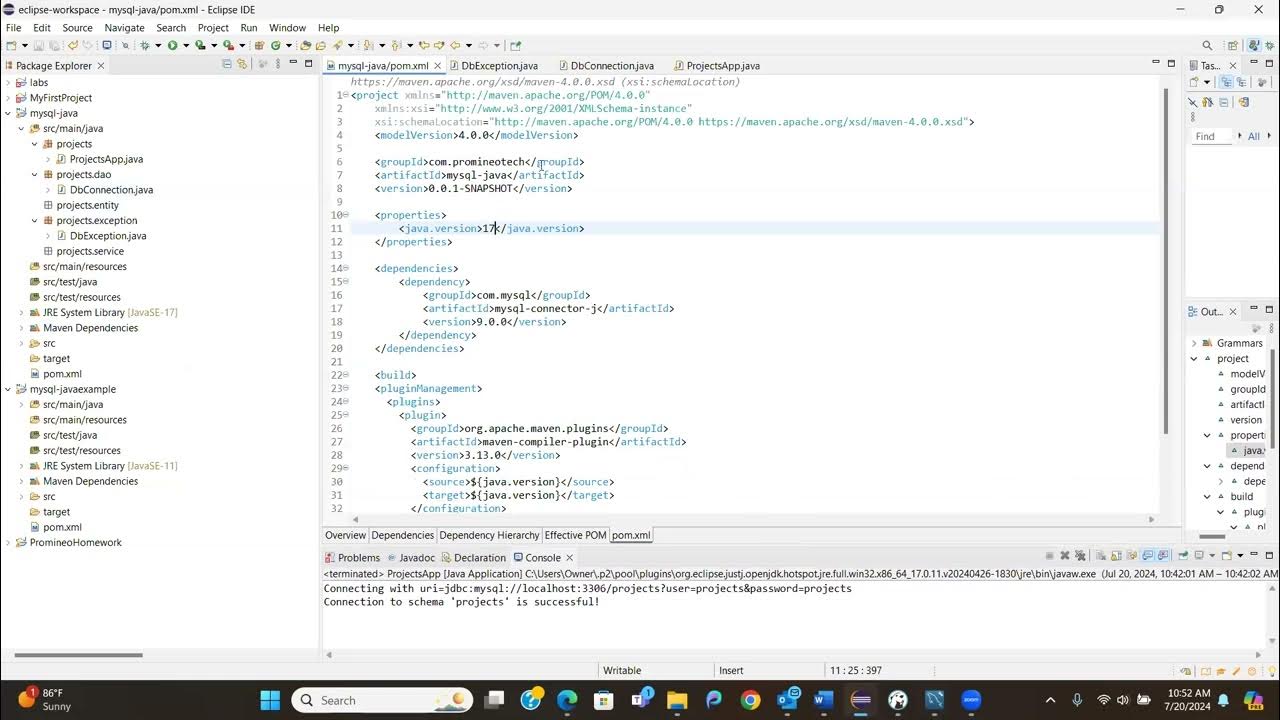Week07 MySQL Project | Backend Coding Assignment | Promineo Tech - YouTube