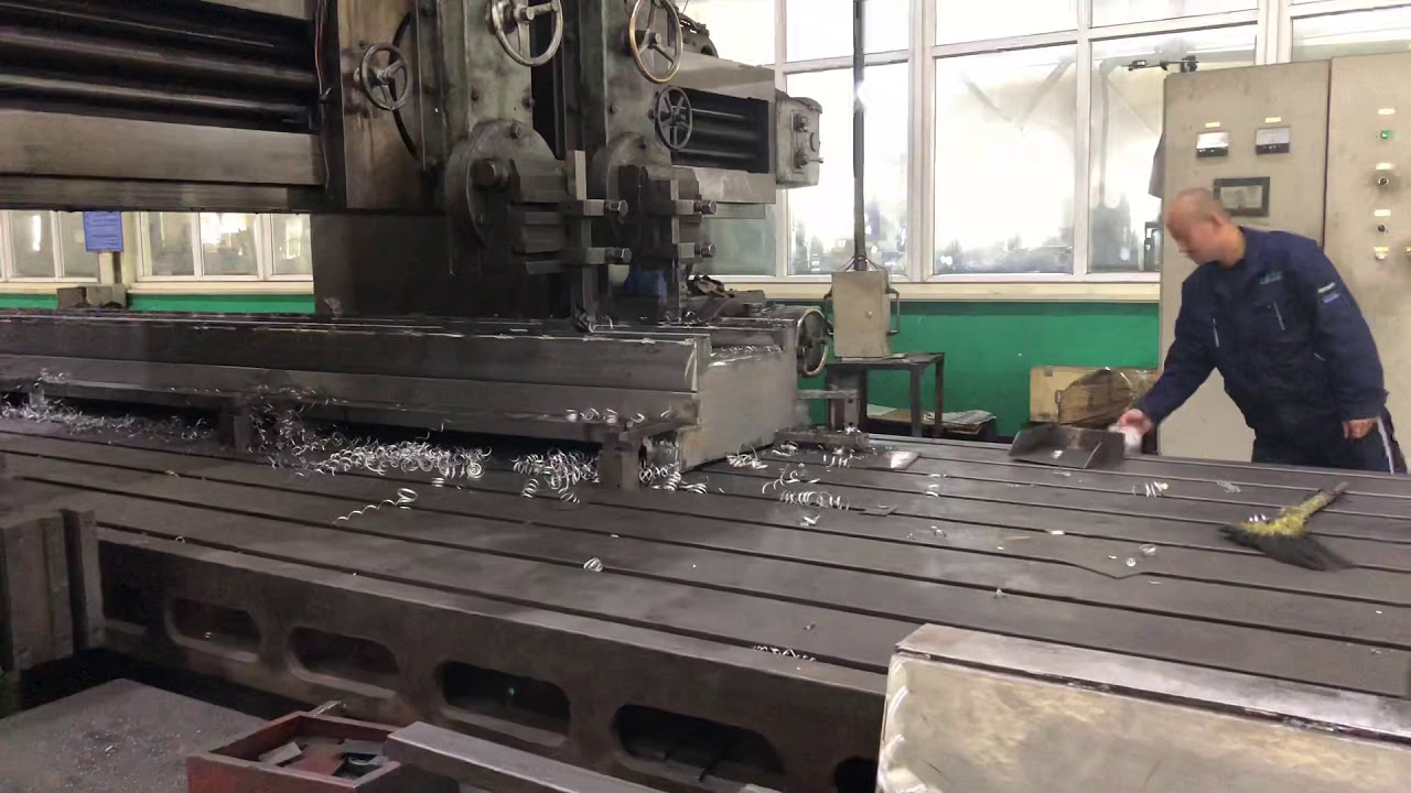 Aluminum Profile CNC Drilling Milling machine bed is planed with planer ...