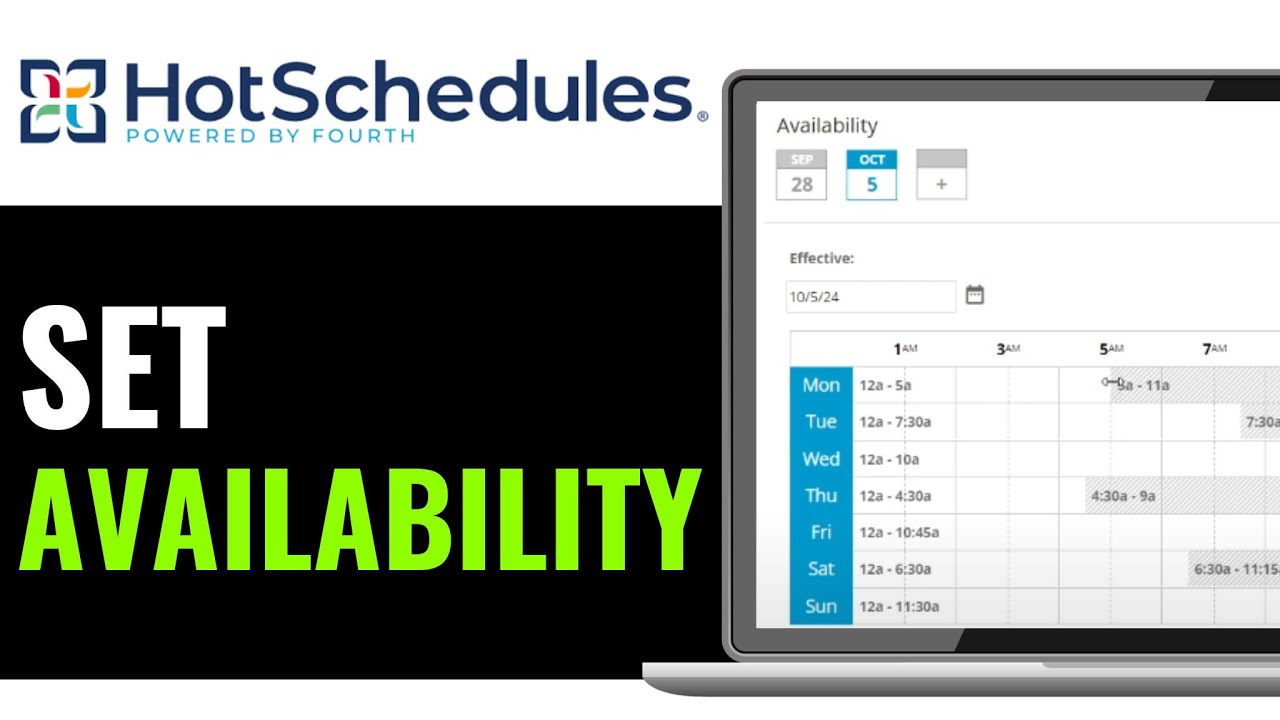 How To Set Availability On HotSchedules 2025 (Step-by-Step) - YouTube