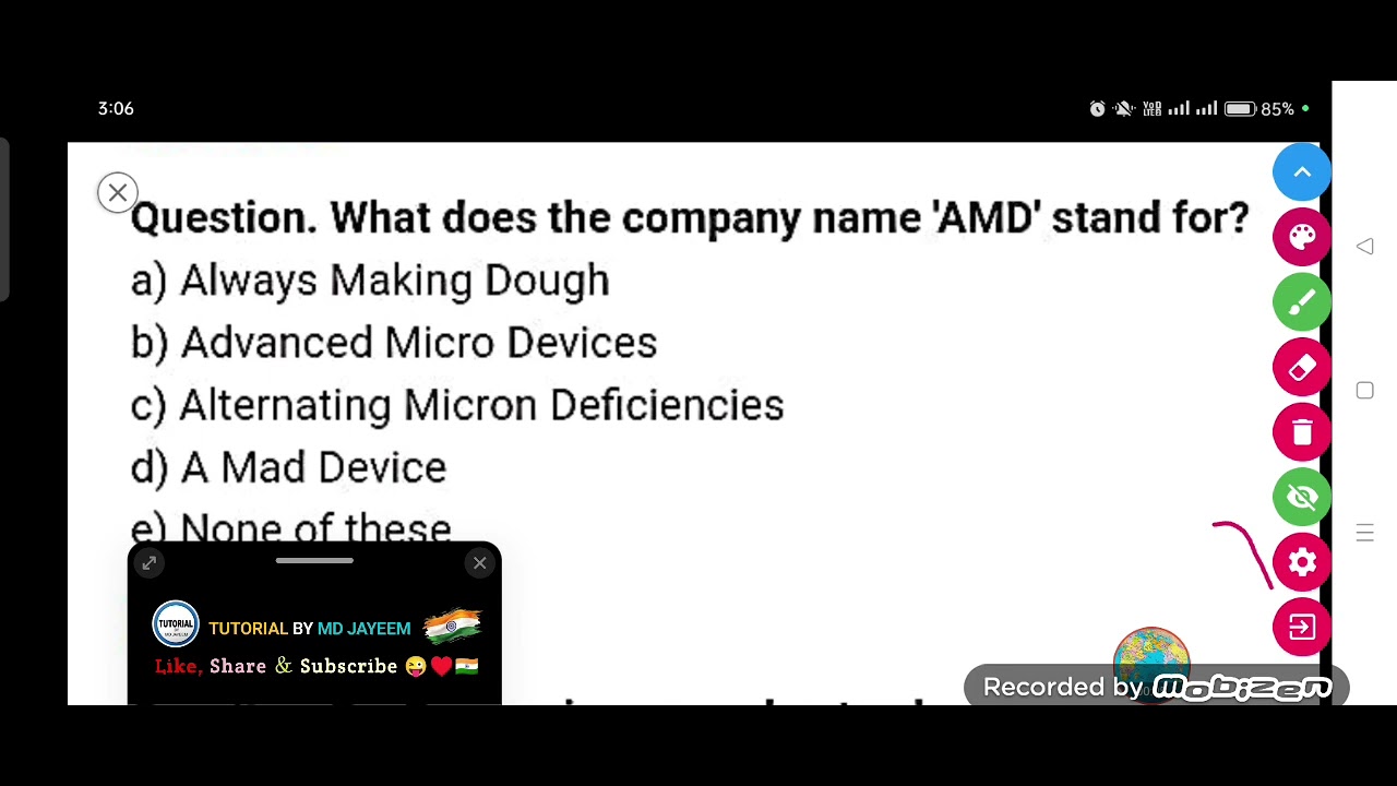 What does the company name 'AMD' stand for? - YouTube