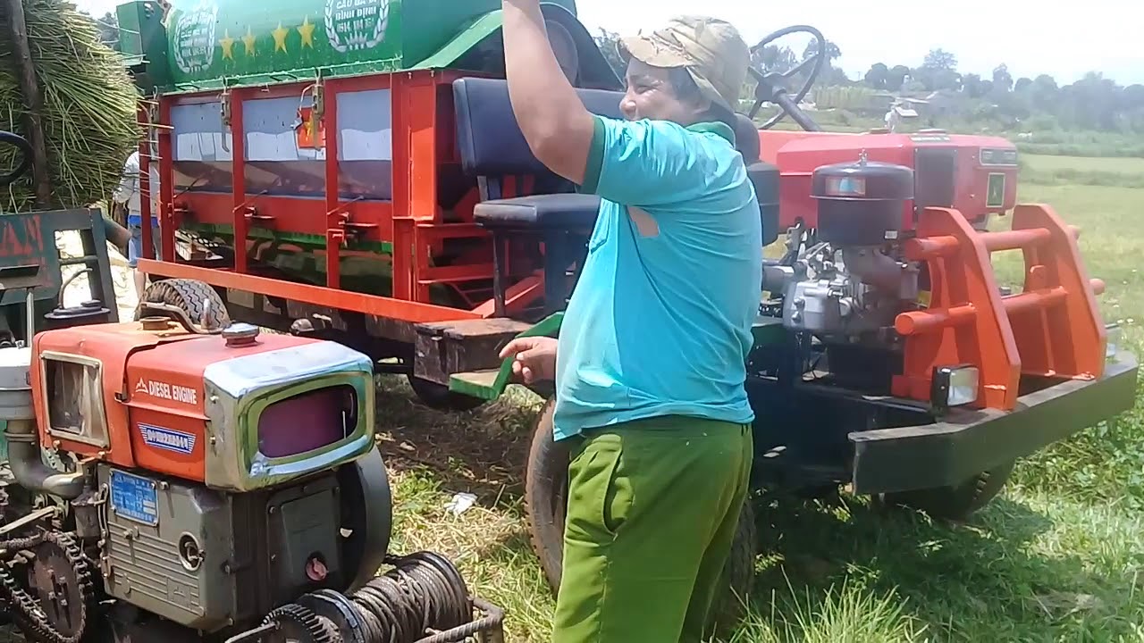 Xe công nông cho lua va nhung tay lai chuyên nghiêp - YouTube