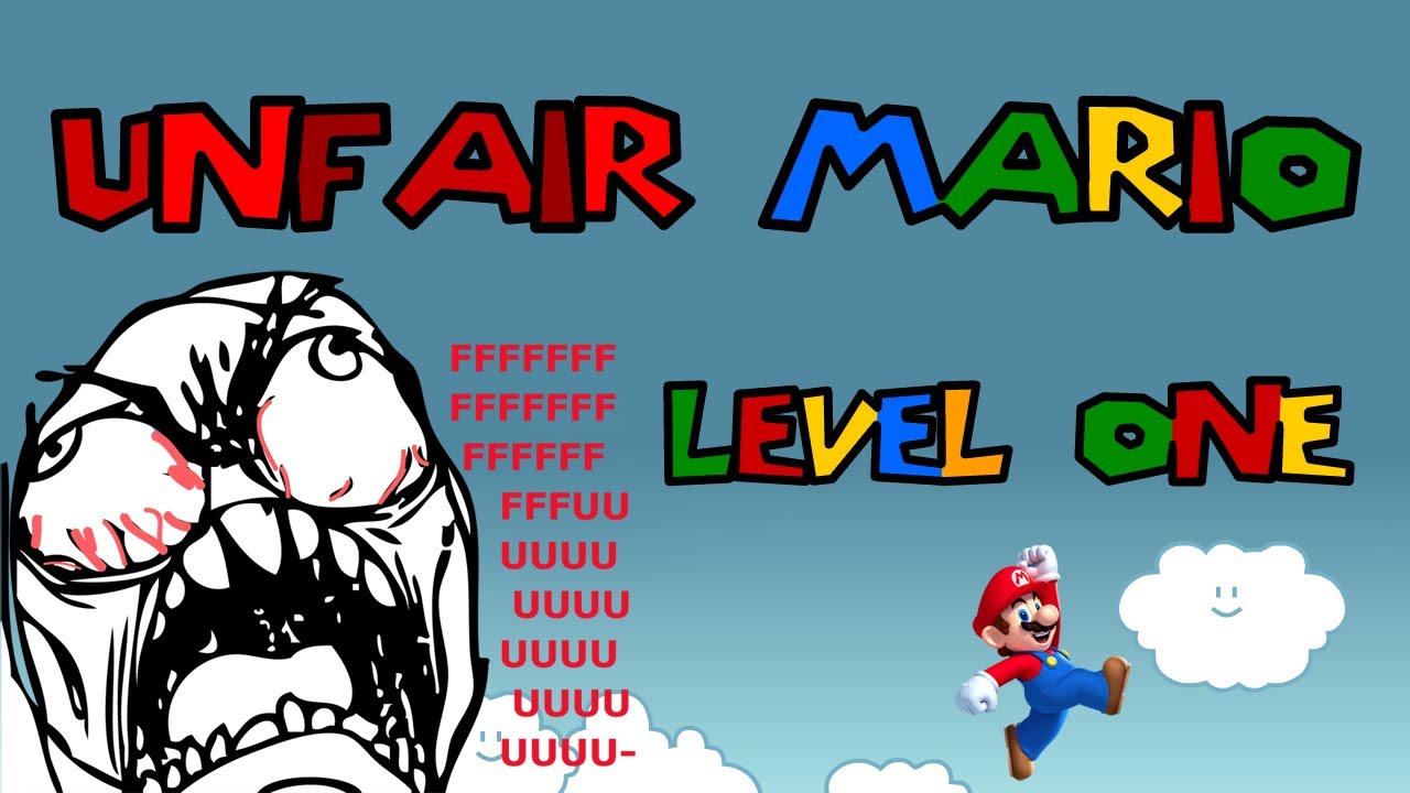 Let's Play: Unfair Mario (Rage Game) [Level 1] - YouTube