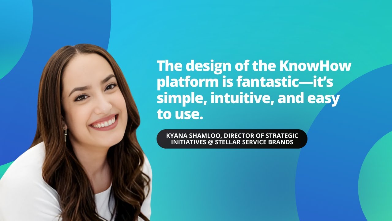 Kyana Shamloo from Stellar Service Brands - What Stood Out About KnowHow? - YouTube