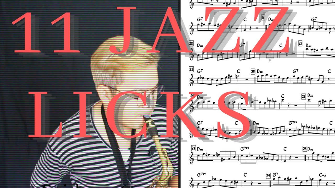 11 sax Jazz Licks - YouTube