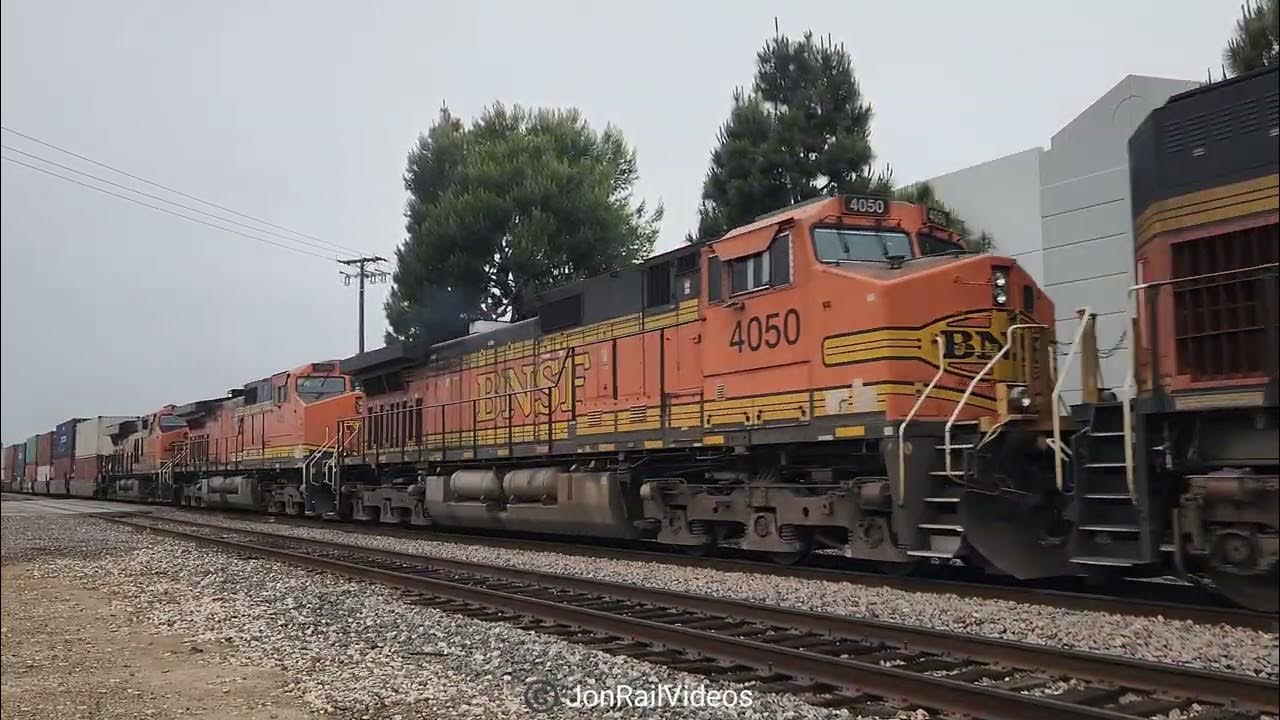 5/21/23 Pre: KCS 4406 EX.BNSF trails on EB S train passes Los Nietos/SFS CA - YouTube