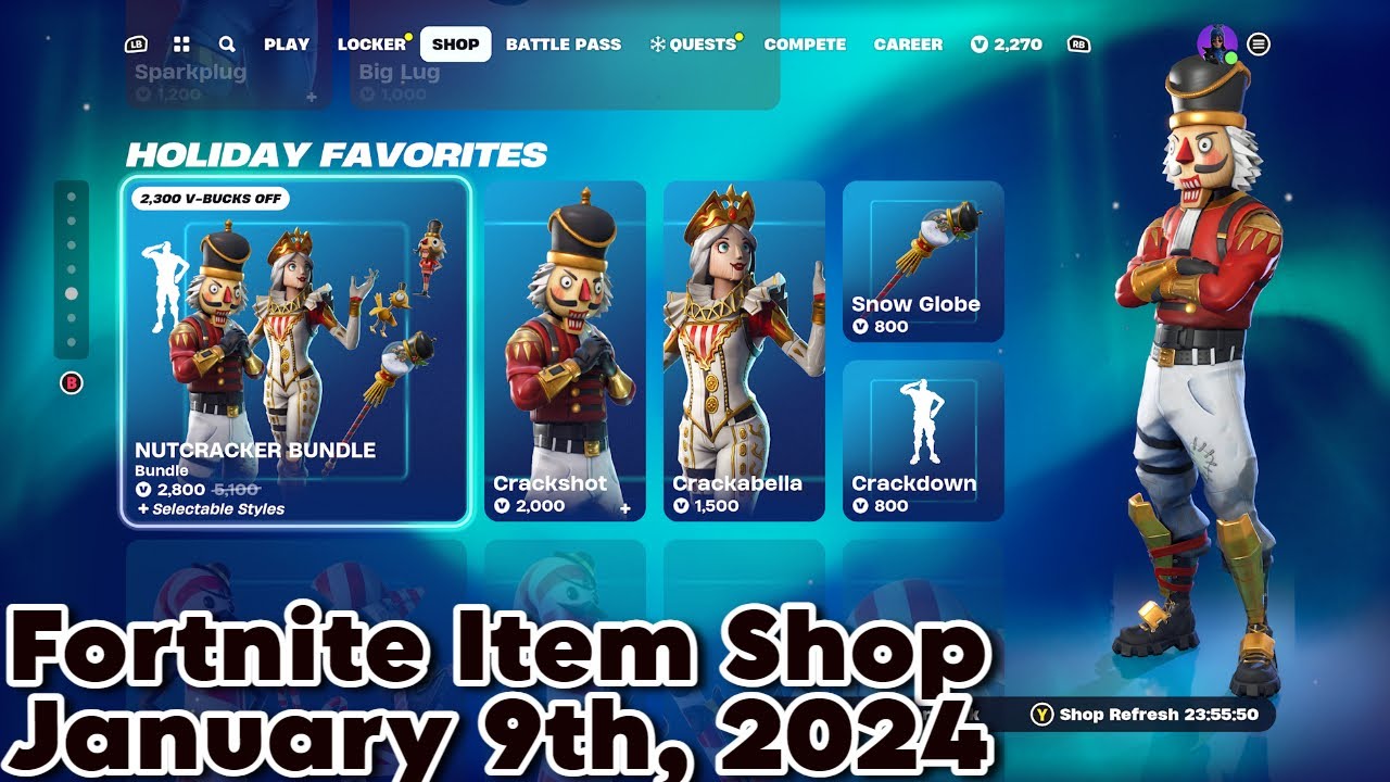 *RARE* NUTCRACKER BUNDLE IS BACK! Fortnite Item Shop - YouTube