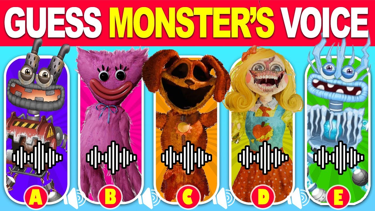 Guess The MONSTERS Voice | Poppy Playtime Chapter 3, The Smiling ...