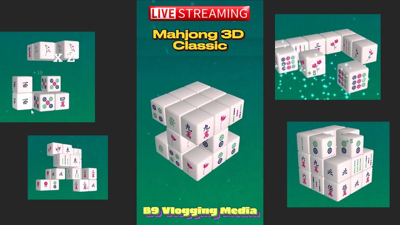 LIVESTREAM: MAHJONG 3D CLASSIC ( PART TWO ) 4K - YouTube