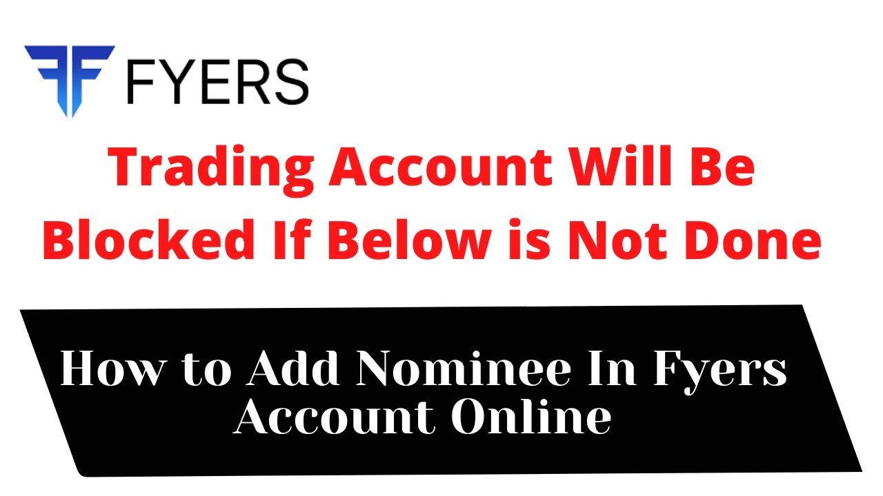 How to Add a Nominee on Fyers Account - YouTube