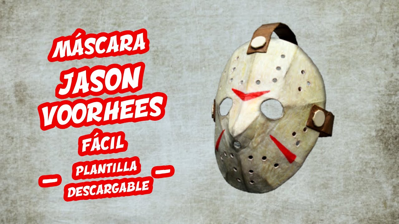 Cómo hacer una máscara de Jason Voorhees de cartón/FÁCIL/plantilla ...