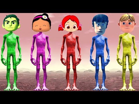 Niloya Azmi ve Kamil Yeşil Uzaylı Olup Sürpriz Yumurtadan Çıkıyor | Детские песни | Babili TV Türkçe