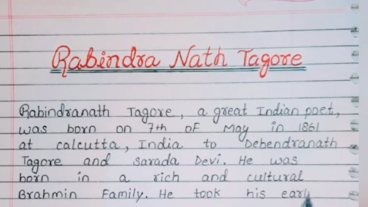 Essay On RABINDRA NATH TAGORE biography Of Rabindranath Tagore write An essay-on-rabindra-nath-tagore-biography-of-rabindranath-tagore-write-an