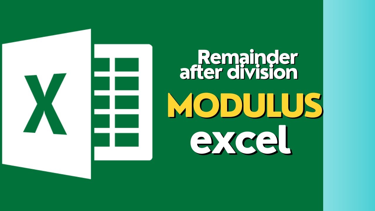 MOD Function In Excel REMAINDER AFTER DIVISION YouTube mod-function-in-excel-remainder-after-division-youtube