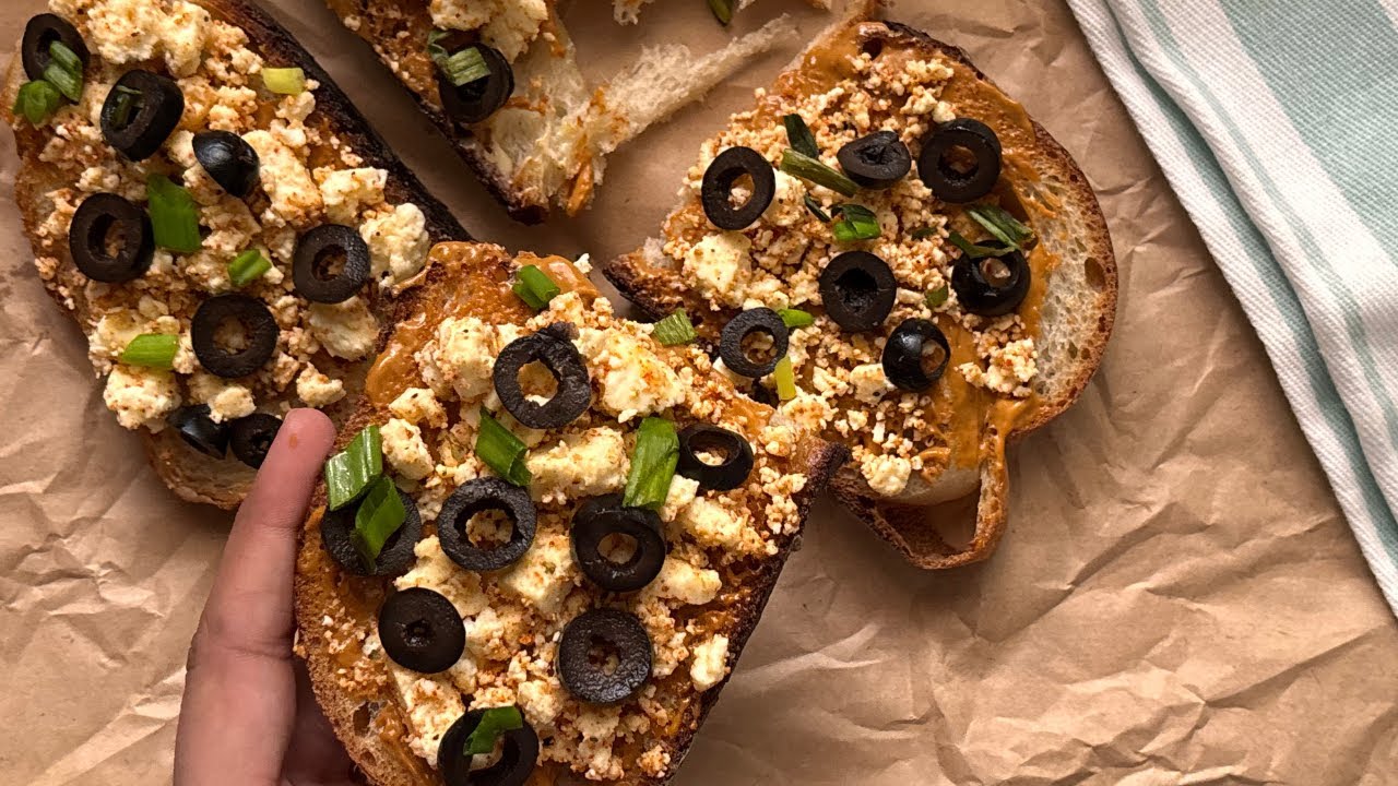High Protein Spiced Tofu Toast | The Brekkie Club - YouTube