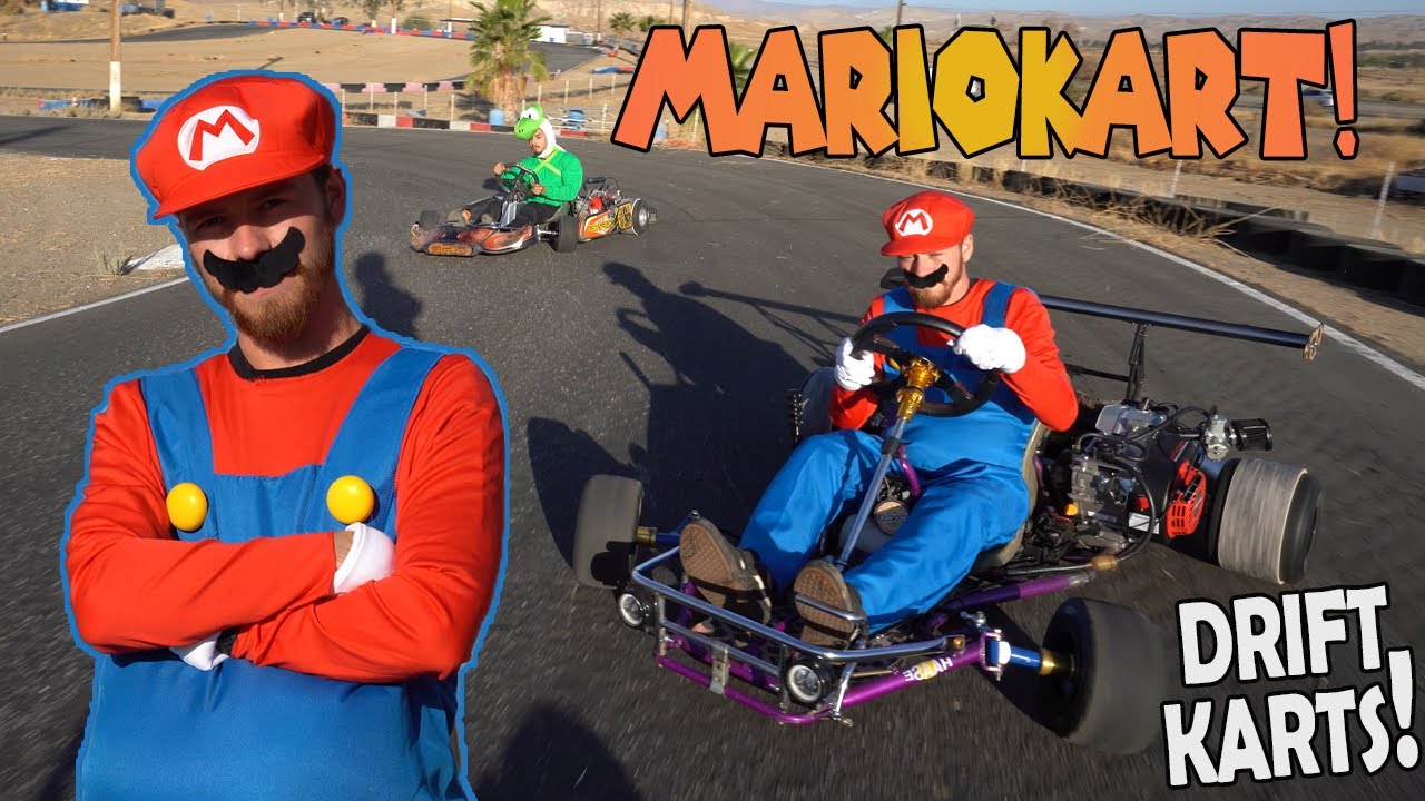 We brought Mario Kart to real life... - YouTube