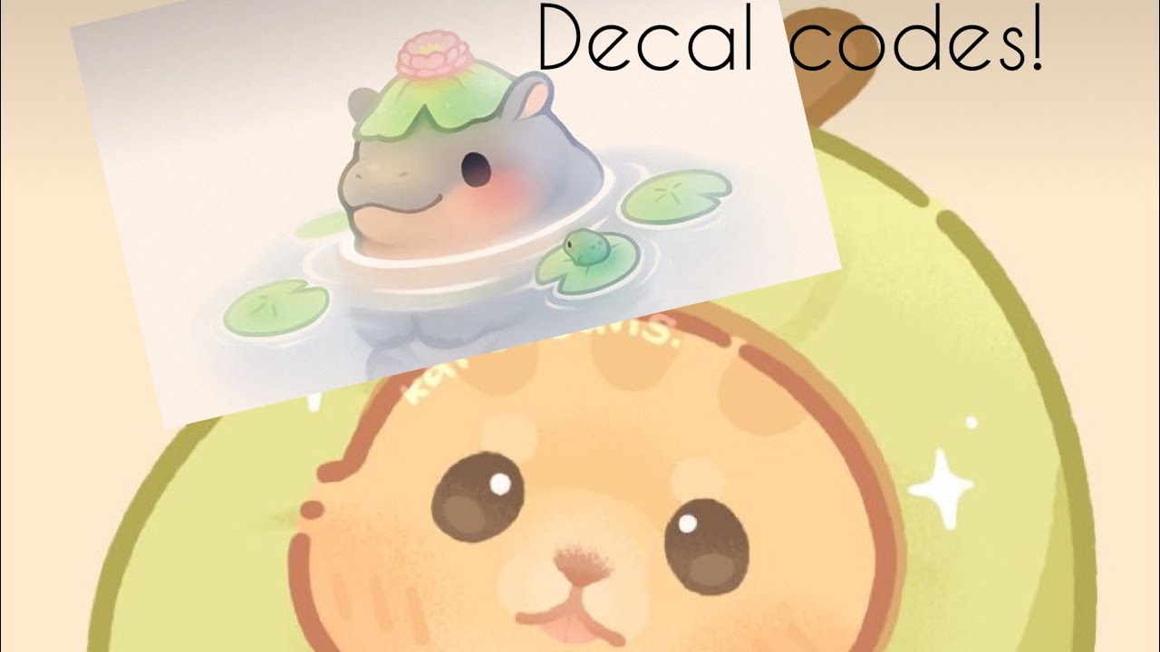 Cute Decal Codes! - YouTube