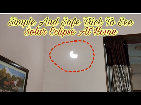 Simple And Safe Trick To See Solar Eclipse At Home - YouTube