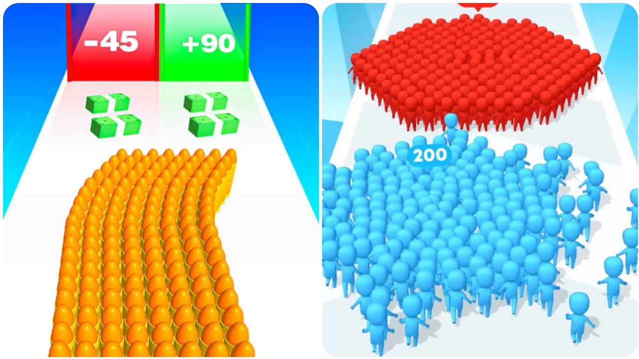 Bullet Run 3D VS Join Clash 3D All New Levels Game Mobile Walkthrough ...