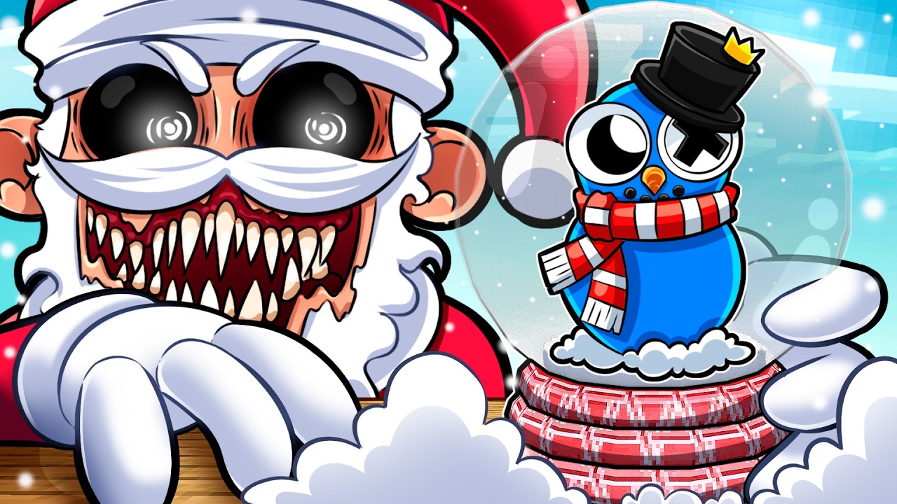 TRAPPED inside a SNOW GLOBE as RAINBOW SNOWMAN! - YouTube
