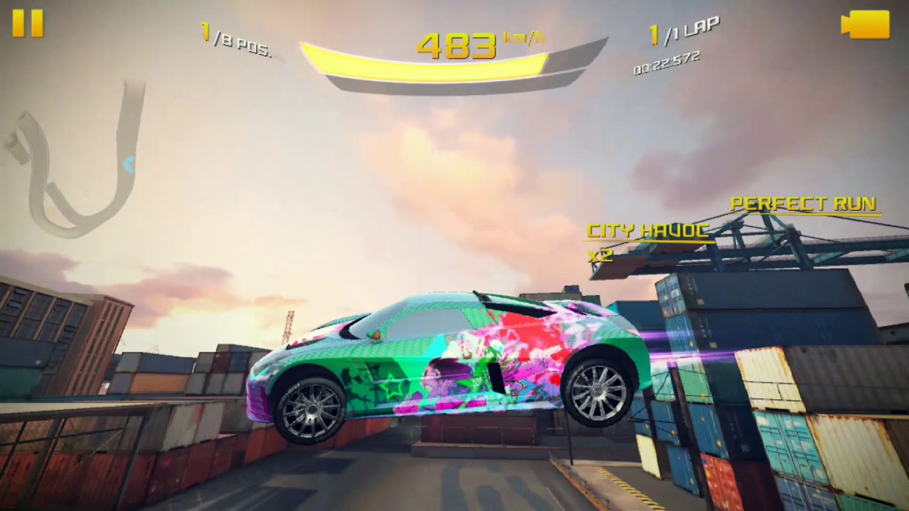 [Asphalt 8] Engine Cup - San Diego Harbor - Chrysler ME412 - 00:49:929 ...