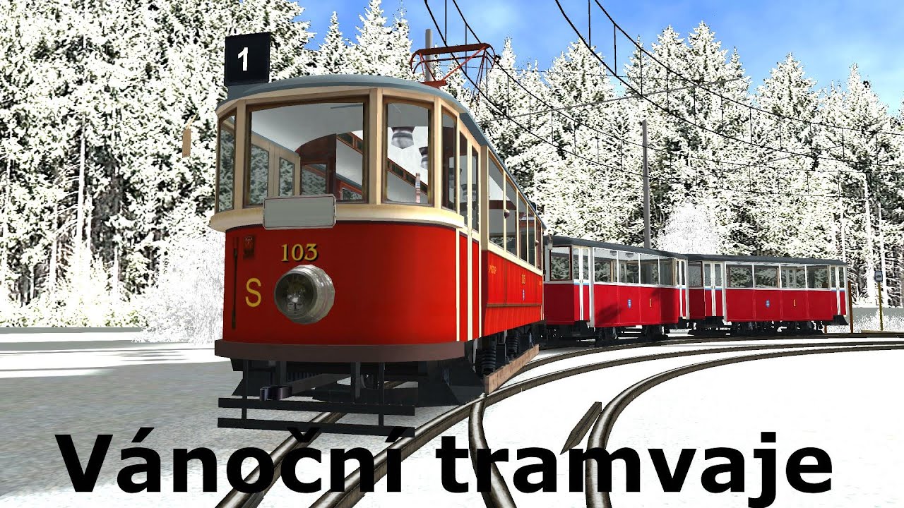 Open Rails - Vánoční tramvaj / tramvaje Hradec - YouTube