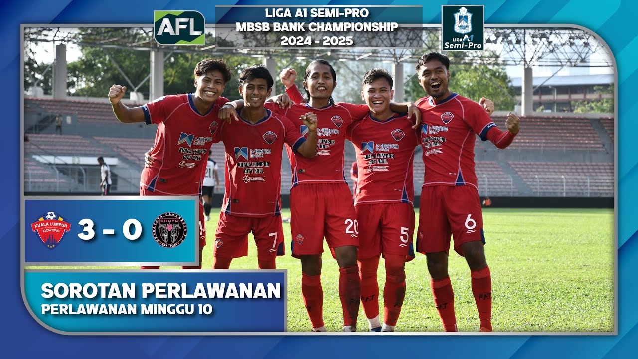 Sorotan Perlawanan KL Rovers lwn Bunga Raya Damansara FC - YouTube