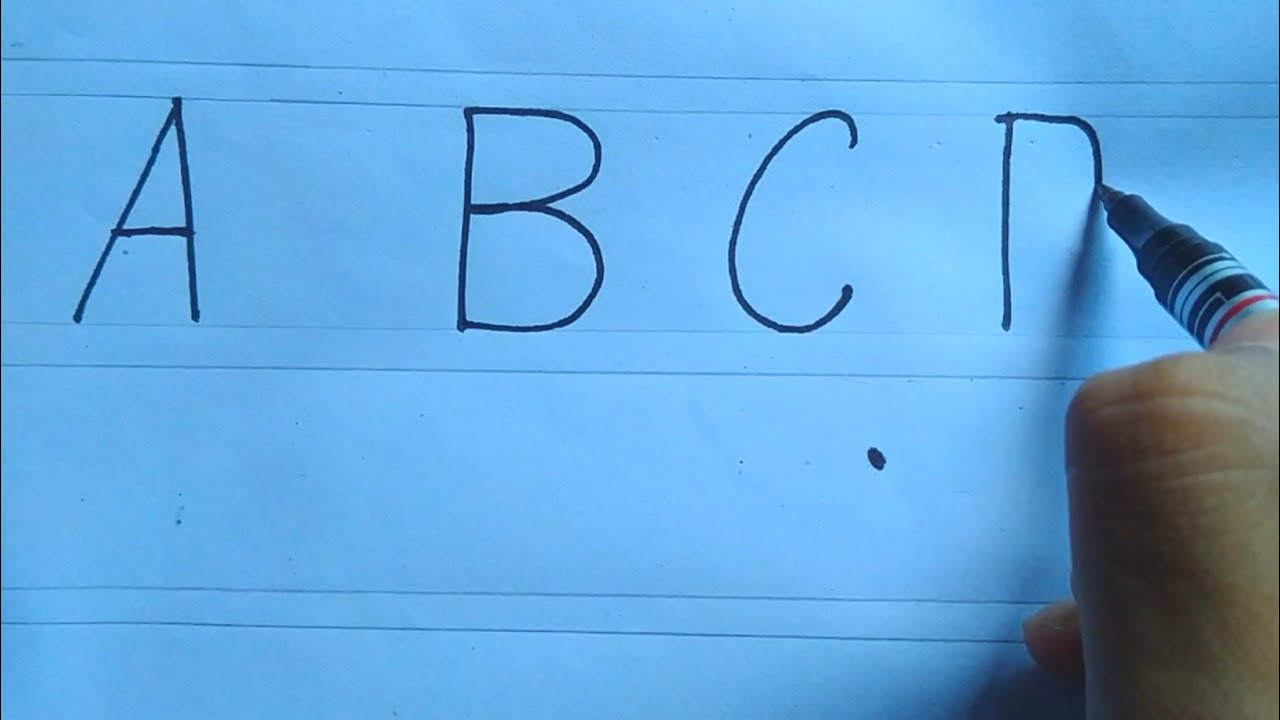 English Capital letters || Handwriting for beginners || handwriting ...
