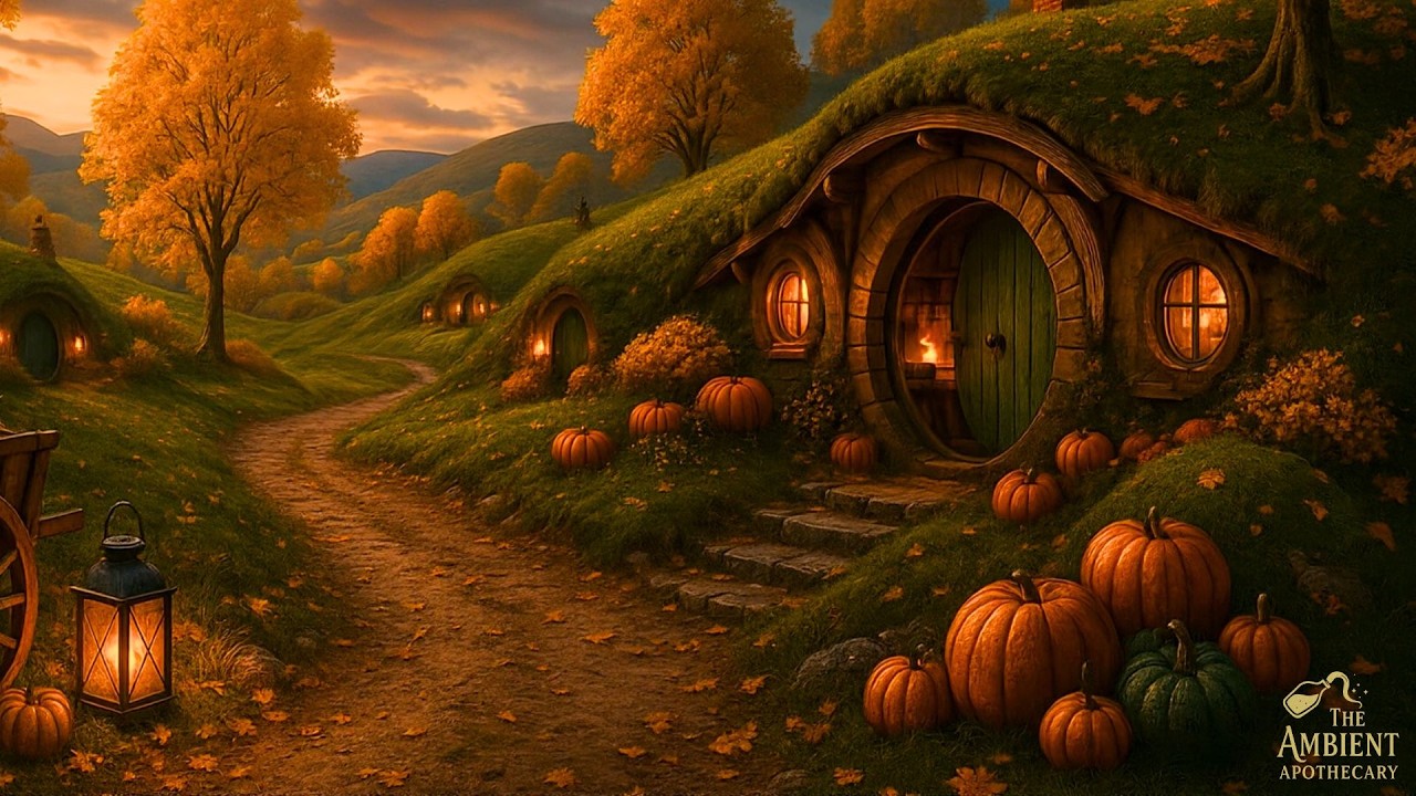 Hobbit House Ambience🍂🍁Cozy Autumn Day in the Shire | Fall Ambience for ...