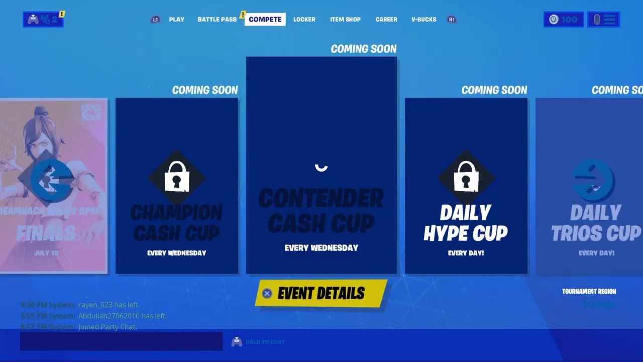 Playing Contender cash cup solo ( English fortnite battle royale - YouTube