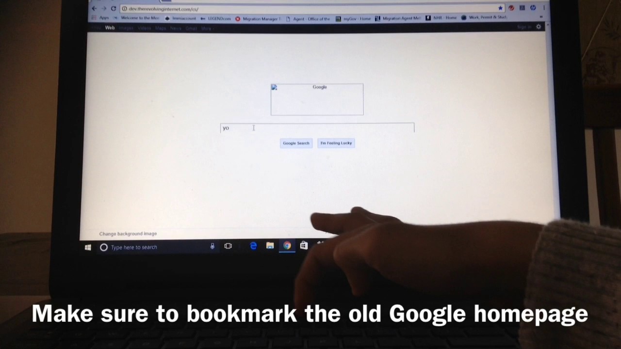 HOW TO GET THE OLD GOOGLE HOMEPAGE - YouTube
