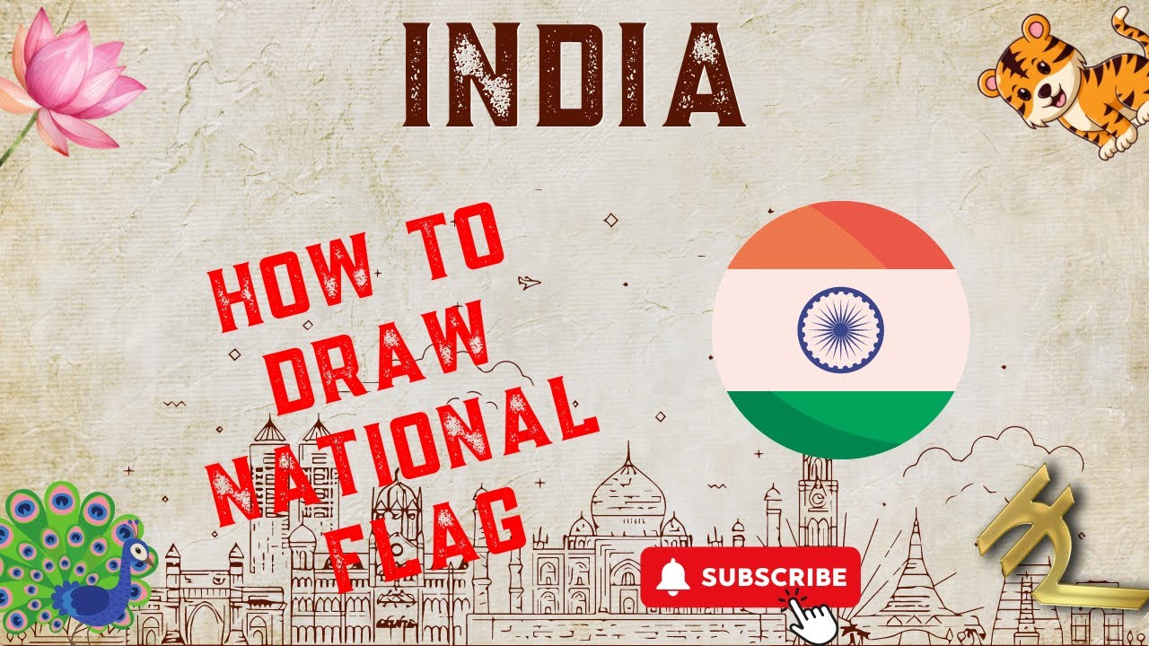 How to draw National Flag / Easy & Simple - YouTube