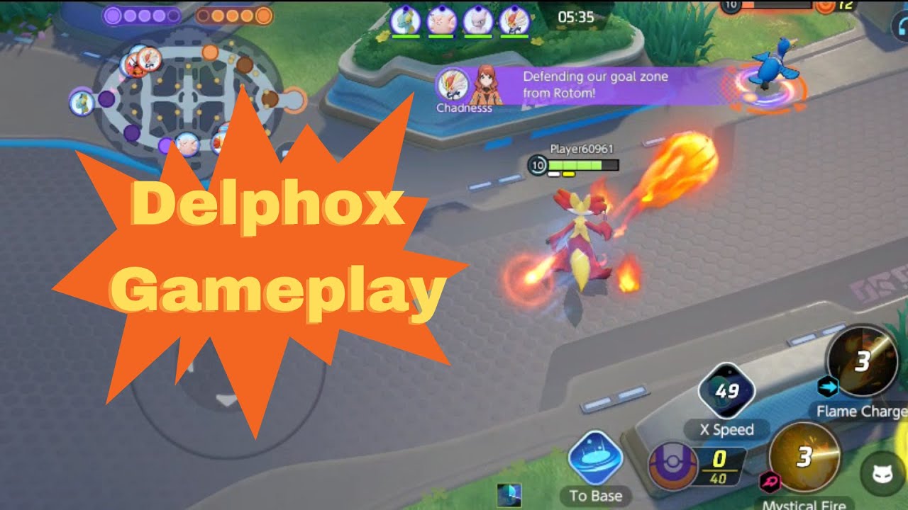 Pokemon Unite Delphox Gameplay - YouTube