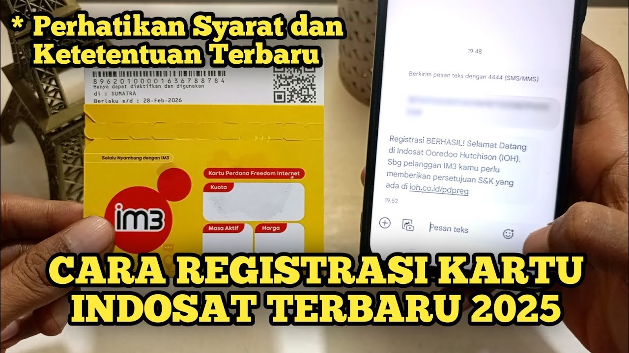 CARA REGISTRASI KARTU INDOSAT TERBARU 2025 - YouTube