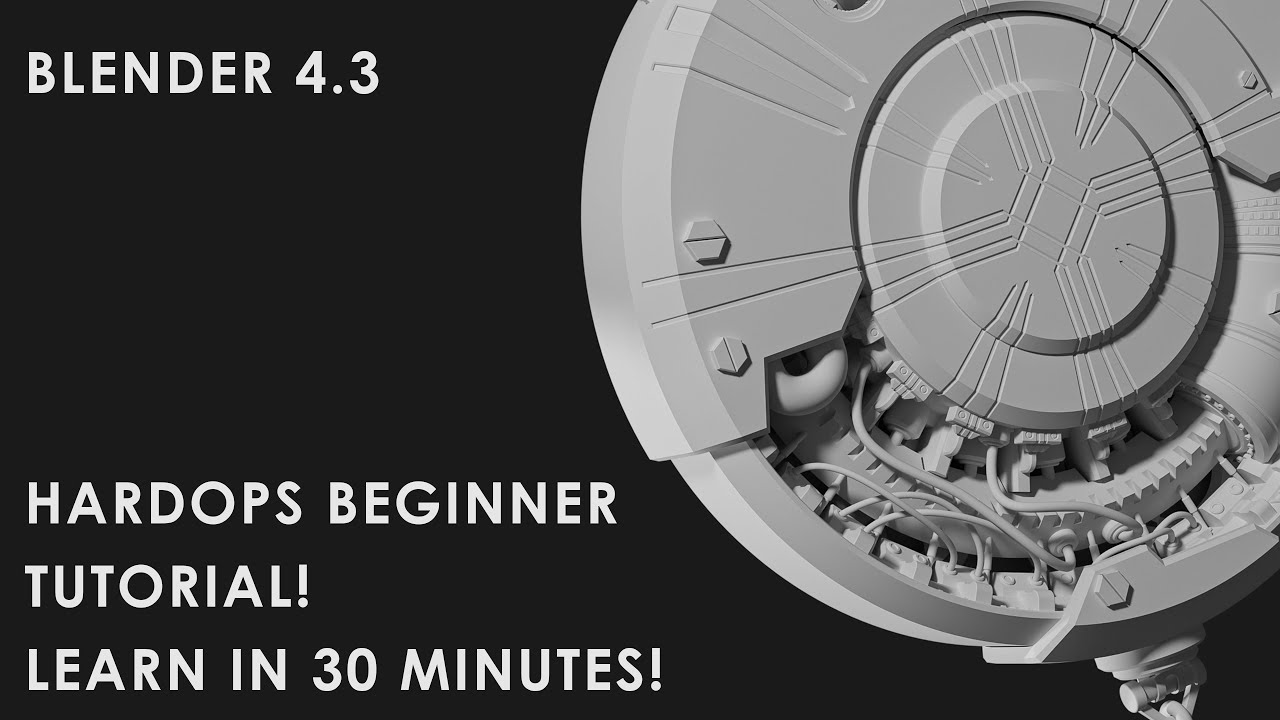 Learn Basics of BoxCutter + Hardops for Blender 4.3 in under 30 minutes ...