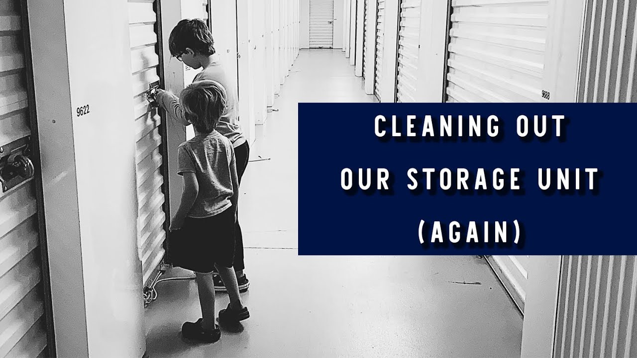 Cleaning out our storage unit in Austin - YouTube