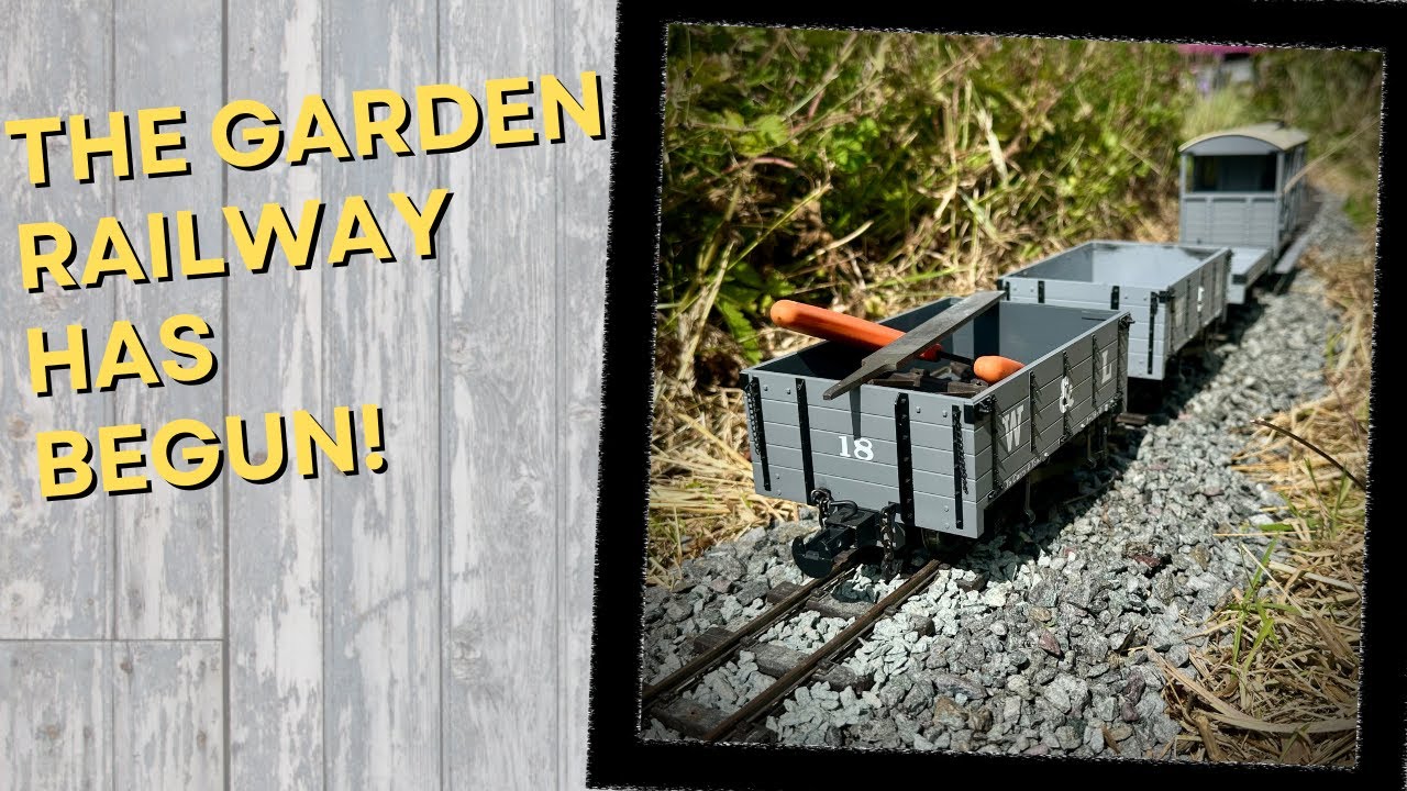 Epic Garden Railway Build Begins! - Laying Ballast & Track Plan! - YouTube