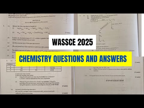 WASSCE 2025 Chemistry Questions and Suggested Answers - YouTube