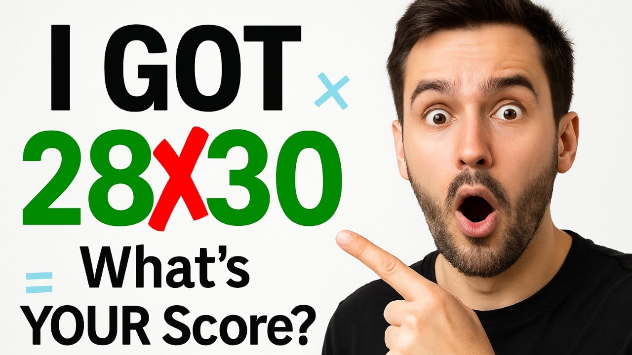 Can You Beat My 10-Second Math Challenge? I Scored 28/30 - Quizic - YouTube