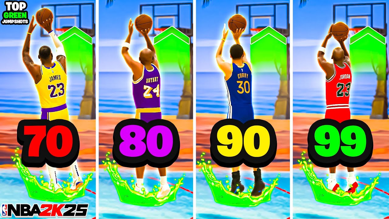 UNSTOPPABLE TOP 19 BIGGEST GREEN WINDOW JUMPSHOTS NBA2K25 BOTH GEN ...