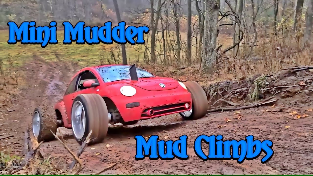 Mini Mudder Attempts Mud Hill Climb - YouTube